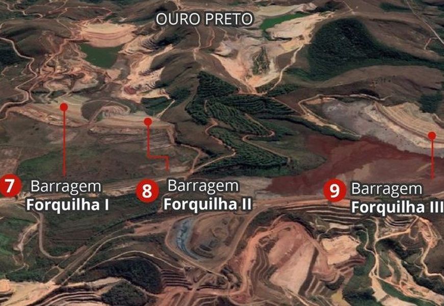 Rompimento de barragem da Vale em Ouro Preto ameaça atingir BH