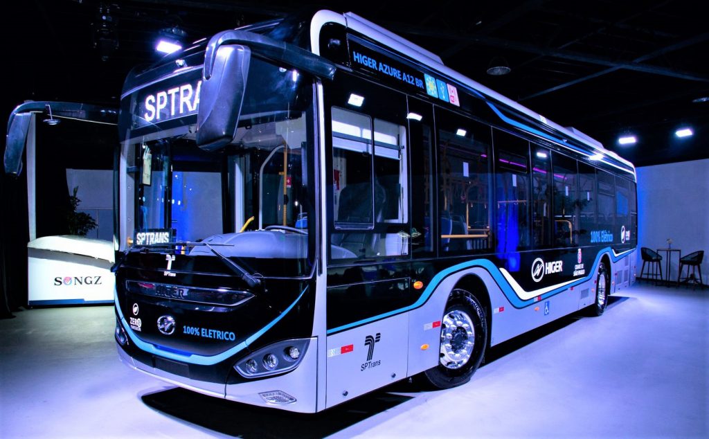 SPTrans e chinesa Higer Bus apresentam novos ônibus elétricos da cidade ...